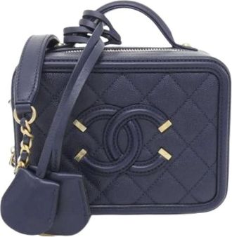 Chanel Sac bandouli&egrave;re vintage doccasion - Femme - Pre-owned - Bleu - Taille: ONE Size