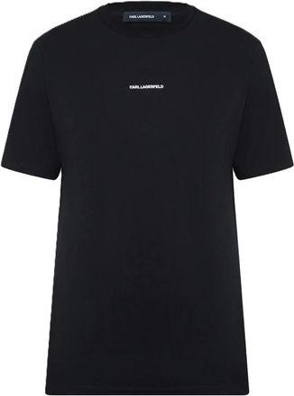Karl Lagerfeld Homme, Tops, Noir, Taille: 2XL T-shirt avec imprim&eacute; palmier au dos