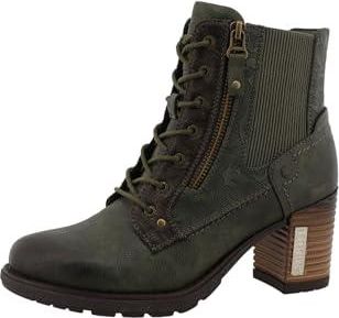 Mustang Jeans Bottines Femme 15M0182001, Pointure:41 EU, La Couleur:Vert
