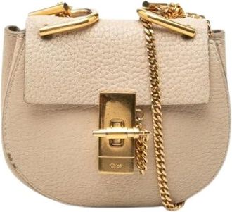 Chlo&eacute; Pre-owned The Drew Shoulder Bag - Femme - Pre-owned - Beige - Taille: ONE Size