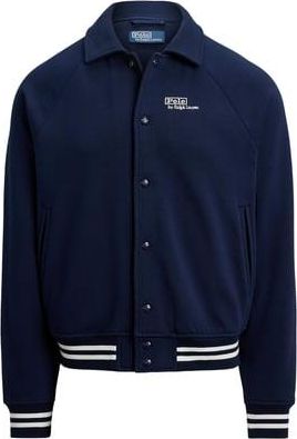 Polo Ralph Lauren Veste droite &agrave; rayures en coton m&eacute;lang&eacute;