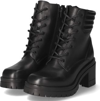 Fr&auml;ulen Frida W1008 BLACK Schn&uuml;rstiefel Glattleder Damen in schwarz - Gr. 38