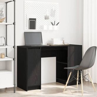vidaXL Vidaxl - Bureau ch&ecirc;ne noir 120x42x76 cm bois ding&eacute;nierie