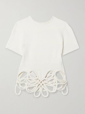 Cult Gaia Haut En Mailles À Appliqués Et À Découpes Eres - Blanc cassé