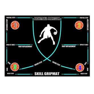 Generic Basketball-Trainingsmatte - tragbare Basketball-Fu&szlig;arbeit-Trainingsmatte, faltbare &Uuml;bung, Bodenbelag, Beweglichkeit, Fu&szlig;schritt, Dribbelmatte, Basketb