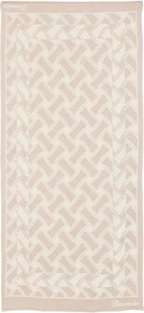 Drumohr Homme, Accessoires, Beige, Taille: ONE Size Serviette de plage &agrave; motifs