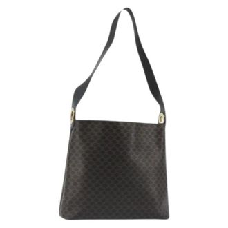 Celine Sac bandouli&egrave;re Macadam en toile Pre-owned - Femme - Pre-owned - Noir - Taille: ONE Size