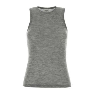 Saint Laurent Damen, Strickwaren, Grau, LGr&ouml;&szlig;e