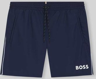HUGO BOSS Regular Fit Badehose mit Logo-Print Modell STARFISH