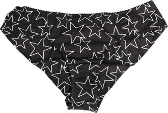 Dolce & Gabbana Femme, Sous-v&ecirc;tements, Noir, Taille: 40 FR Culotte en coton &agrave; imprim&eacute; &eacute;toiles