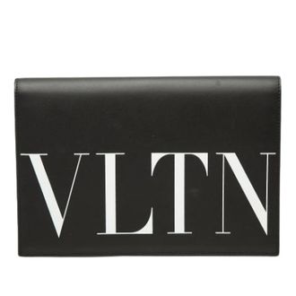 Valentino Pre-owned Leder Clutch - - Pre-owned - Damen - Schwarzk - ONE SIZE