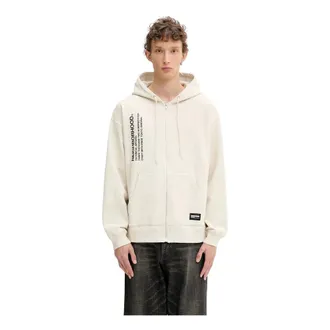 Neighborhood Solid Sweat Zip Sweat &agrave; capuche LS - Homme - Sweatshirts et sweats &agrave; capuche - Beige - Taille: XL