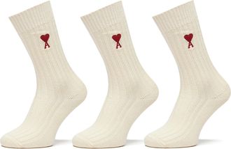 Ami Lange Socken AMI Paris USC003.379 &Eacute;cru