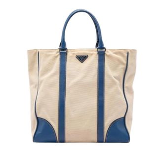 Prada Pre-owned Canvas Tote Bag - - Pre-owned - Damen - Beige - ONE SIZE