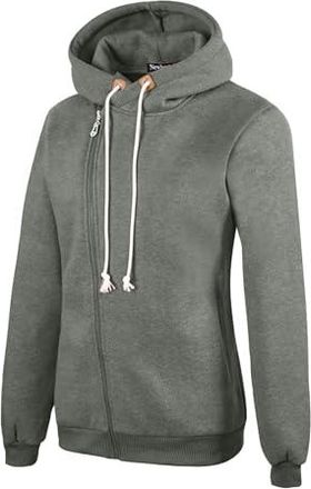 Generic Sweat-shirt &agrave; capuche pour femme - Chaud - Sweat &agrave; capuche d&eacute;contract&eacute; - Veste de sport - Veste dext&eacute;rieur - Loisirs - T-shirt de sport - Fermeture &eacute;c