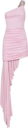 Amen Femme, Robes, Rose, Taille: 36 FR Asymmetric Ruffle Midi Dress