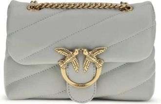 Pinko Pinko, Femme, Sacs, Gris, Taille: ONE Size Love Baby Shoulder Bag