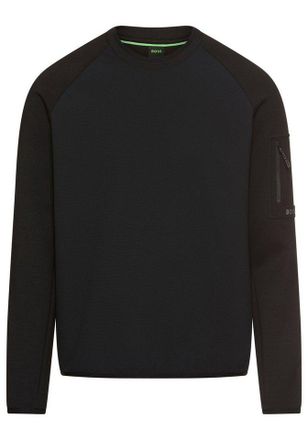 HUGO BOSS Sweatshirt CN Urban Tech mit &Auml;rmeltasche