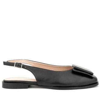 Sergio Moretti Femme, Chaussures, Noir, Taille: 37 EU Ballerines mi-ouvertes