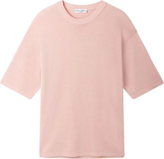 Roberto Collina Homme, Pulls, Rose, Taille: L T-shirt en maille Coupe Confort
