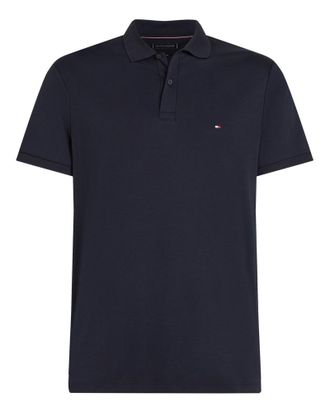 Tommy Hilfiger Glattes Poloshirt in jersey-Qualit&auml;t mit Logo-Stickerei in