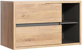 Vente-Unique Meuble sous Vasque Suspendu Coloris Naturel - 100 cm - PURNAL