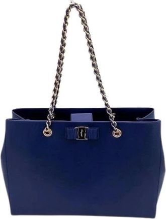 Ferragamo Damen, Pre-Owned, Blau, ONE SIZEGröße