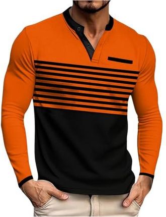Generic Chemise tendance tendance pour homme, coupe classique, v&ecirc;tement de travail d&eacute;contract&eacute;, polo &agrave; boutons, l&eacute;ger et respirant, tuniques de vacances, Oran