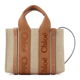 Chlo&eacute; Femme, Sacs, Beige, Taille: ONE Size Mini Sac Tote Woody