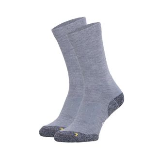 Nomad Anti-Zecken Coolmax Wandersocken Crew 2er Pack | Gr&ouml;&szlig;e 39/42 Grau | Nahtlos | K&uuml;hlende Coolmax Fasern | Verst&auml;rkte Fu&szlig;sohle | Perfekte Passform | Herr