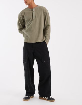 Levi's pantalon cargo extra baggy noir