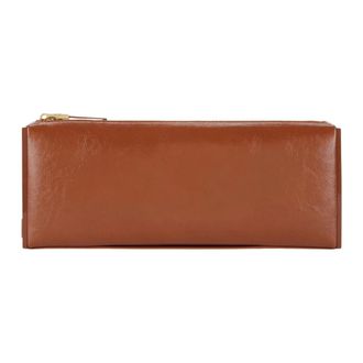 Elisabetta Franchi Clutch Bag mit Lackeffekt - - Accessories - Damen - Braun - ONE SIZE