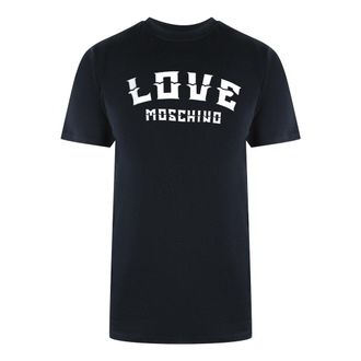 Moschino T-shirt Mit Auff&auml;lligem Logo (schwarz)