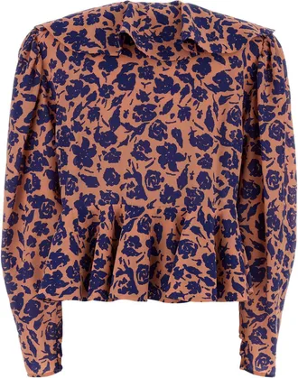 Chlo&eacute; Pinkblue1 Exterior: Silk Maglie Sweater