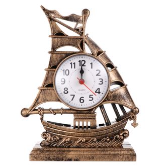 BESPORTBLE Sailboat Uhr Dekorative Tischuhr Im Maritimen Stil F&uuml;r Schlafzimmer Und B&uuml;ro Design Batterie Zuf&auml;llige Ziffern Geschenkidee F&uuml;r Segelbootliebhaber