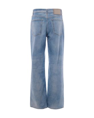 Haikure Womens Jeans Korea Sunny Blue Cotton