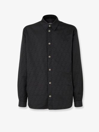 Fendi Black FF Zucca jacquard nylon blouson - FENDI - gender_Man