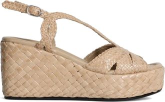 Pons Quintana Femme, Chaussures, Beige, Taille: 39 EU Sandales compens&eacute;es style Ankara