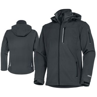 Uvex tune-up Softshell-Arbeitsjacke - f&uuml;r Herren - Outdoorjacke - Schwarz - Gr. XXL