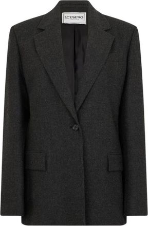 Iceberg Jacke mit Logo-Detail - - Jackets - Damen - Grau - XS