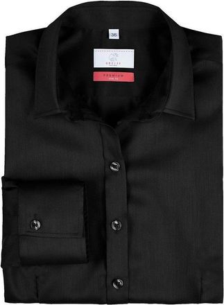 Greiff Langarmbluse Greiff Corporate Bluse PREMIUM Damen OEKO TEX B&uuml;gelfrei Schwarz 38