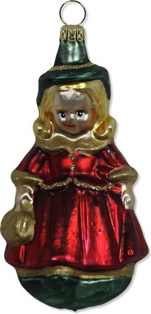 Lauschaer Glas Christbaumschmuck M&auml;dchen Christbaumschmuck mundgeblasen,handdekoriert