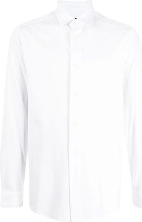 Emporio Armani Homme, Chemises, Blanc, Taille: L ASV Lyocell-blend Jersey Shirt