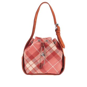 Vivienne Westwood Stacey tartan wool bucket bag Woman One Size