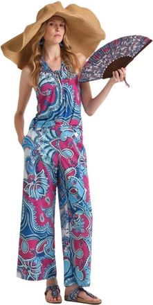 Maliparmi Maliparmi, Femme, Pantalons, Multicolore, Taille: 44 FR Pantalon Hippie Lotus