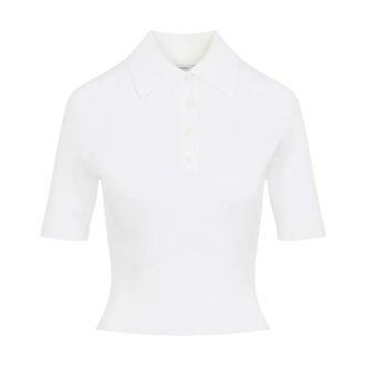 Givenchy Elfenbein Strick Polo - - Knitwear - Damen - Beige - S