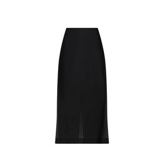 By Malene Birger Jupe unie Esta en coton et soie