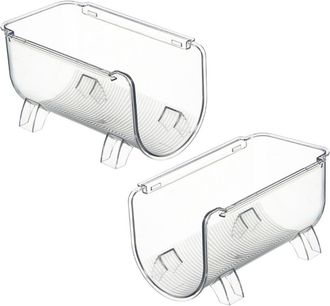 BESPORTBLE 2 St&uuml;ck Wasserflaschenhalter Aus Robustem Pet Zur K&uuml;hlschrank Und K&uuml;chenorganisation Mit Stapelbarem Ablagesystem Und Stabiler Basis