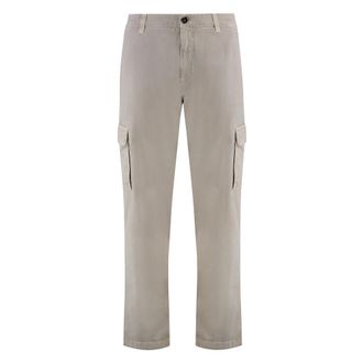 Moorer Jerald Baumwoll-Twill-Hosen - - Trousers - Herren - Beige - 2XL