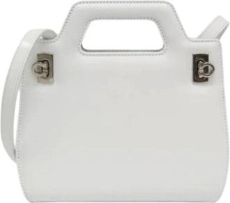 Ferragamo Pre-owned Wanda Au-21 3485 Handbag - Femme - Pre-owned - Blanc - Taille: ONE Size